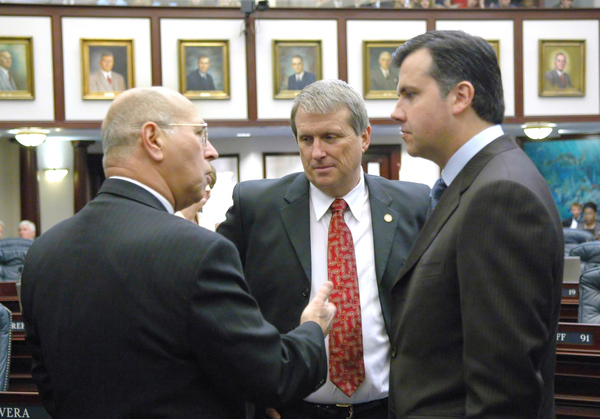 Florida Memory • Representative Richard Glorioso, R-Plant City, left ...