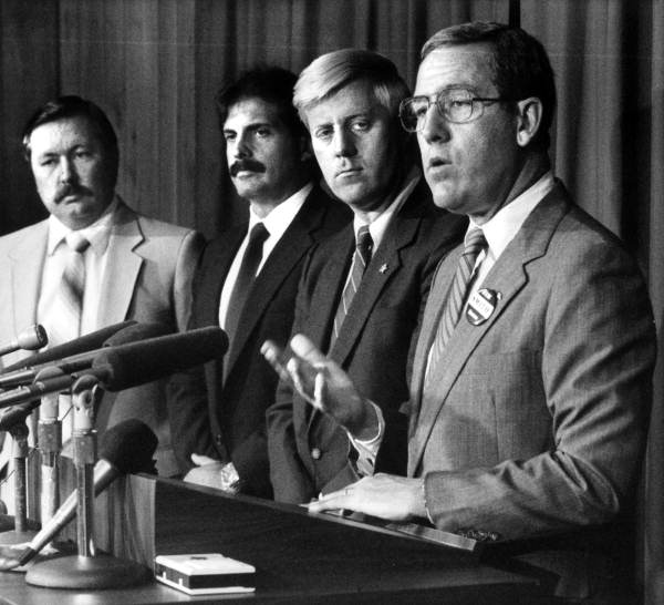 Florida Memory • Jim Smith makes promises at a press conference ...