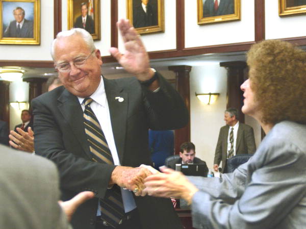 Florida Memory • Representative Charles Dean being congratulated after ...