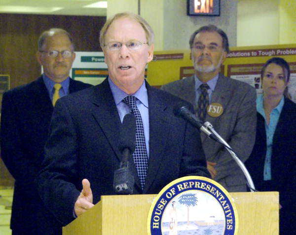 Florida Memory • Rep. David Mealor, R-Lake Mary, center, comments at a ...