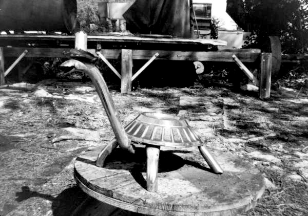 Florida Memory • Sculpture welded by Stanley Papio on display at his ...