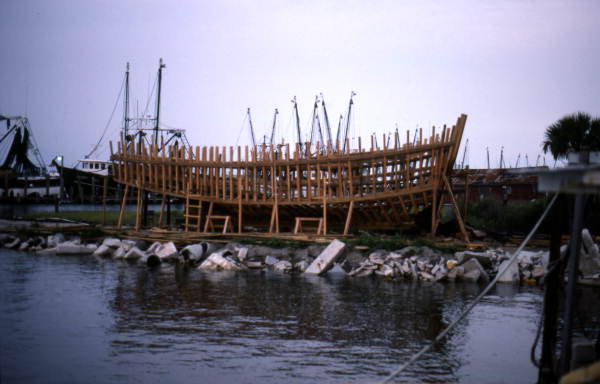 Florida Memory • View of the construction of the Miss Joann from the ...