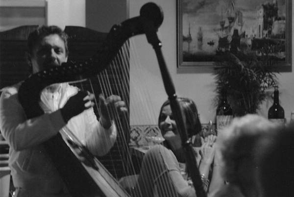 Florida Memory • Jesus Rodriguez playing the Venezuelan harp at ...
