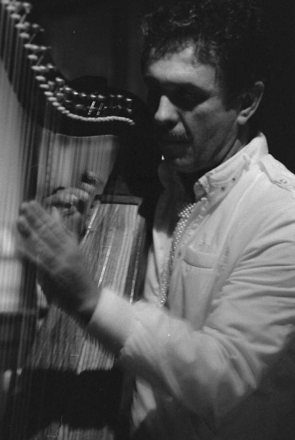 Florida Memory • Jesus Rodriguez playing the Venezuelan harp at ...