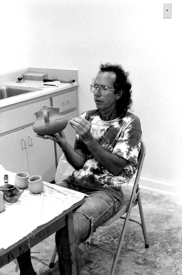 Florida Memory • Michael Stuckey making a bowl- White Springs, Florida