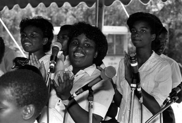 Florida Memory • Gospel singers performing at the Florida Folk Festival ...