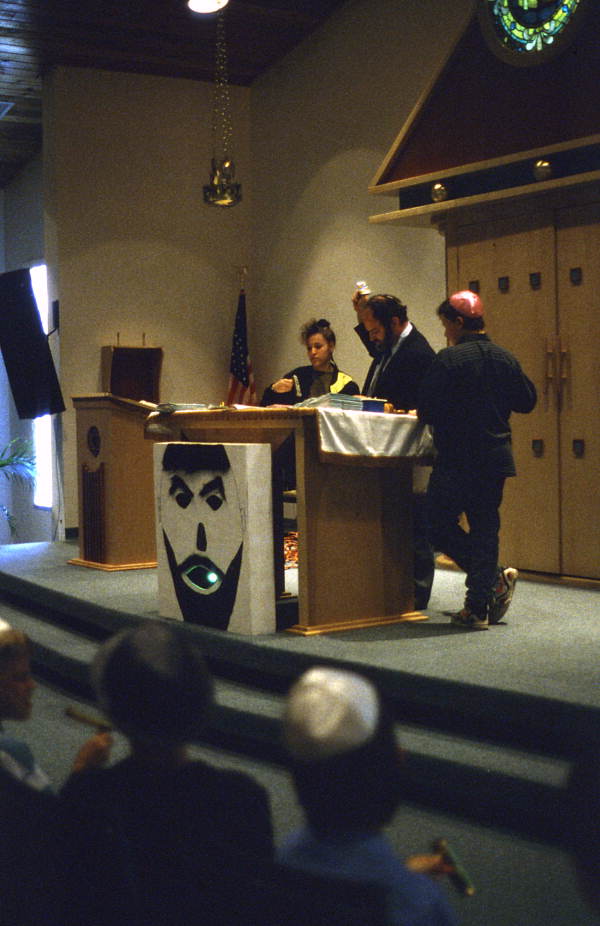 Florida Memory • Megillah reading at Congregation Beth Am religious ...