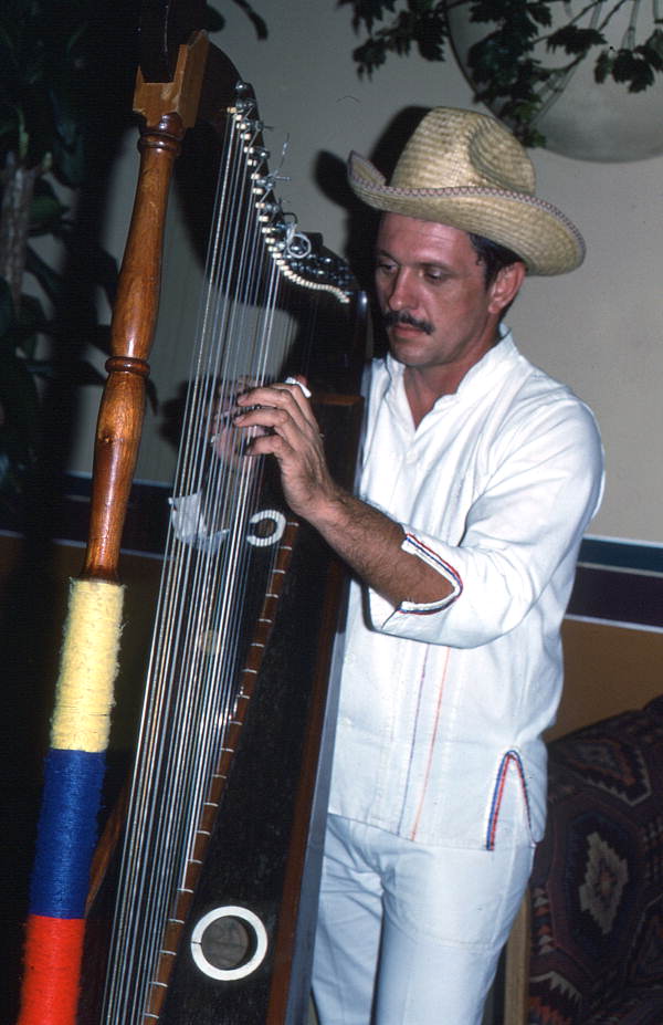 Florida Memory • Jesus Rodriguez playing Venezuelan harp - Miami, Florida.