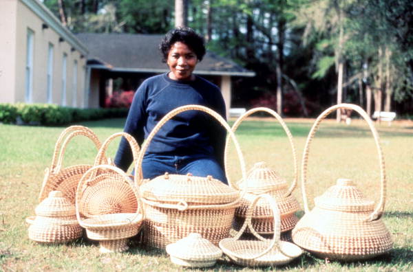 Florida Memory • Margaret Garrison with her baskets