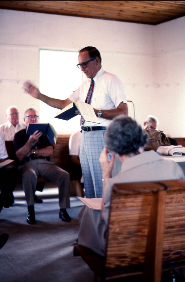 Florida Memory • Man leading Sacred Harp singing at the Bethlehem ...