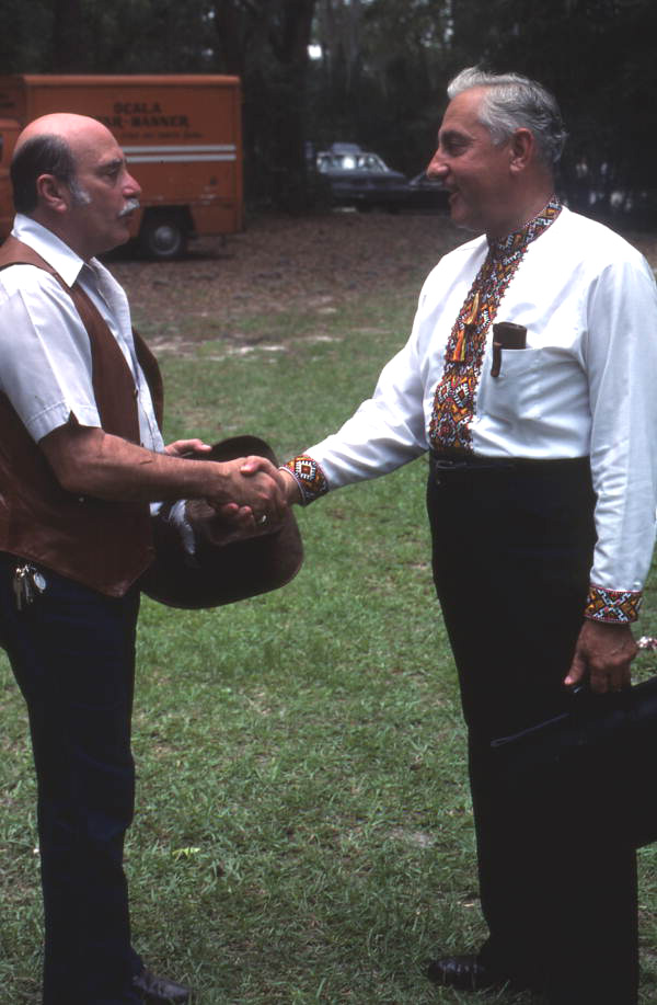 Florida Memory • Secretary of State George Firestone shaking hands ...