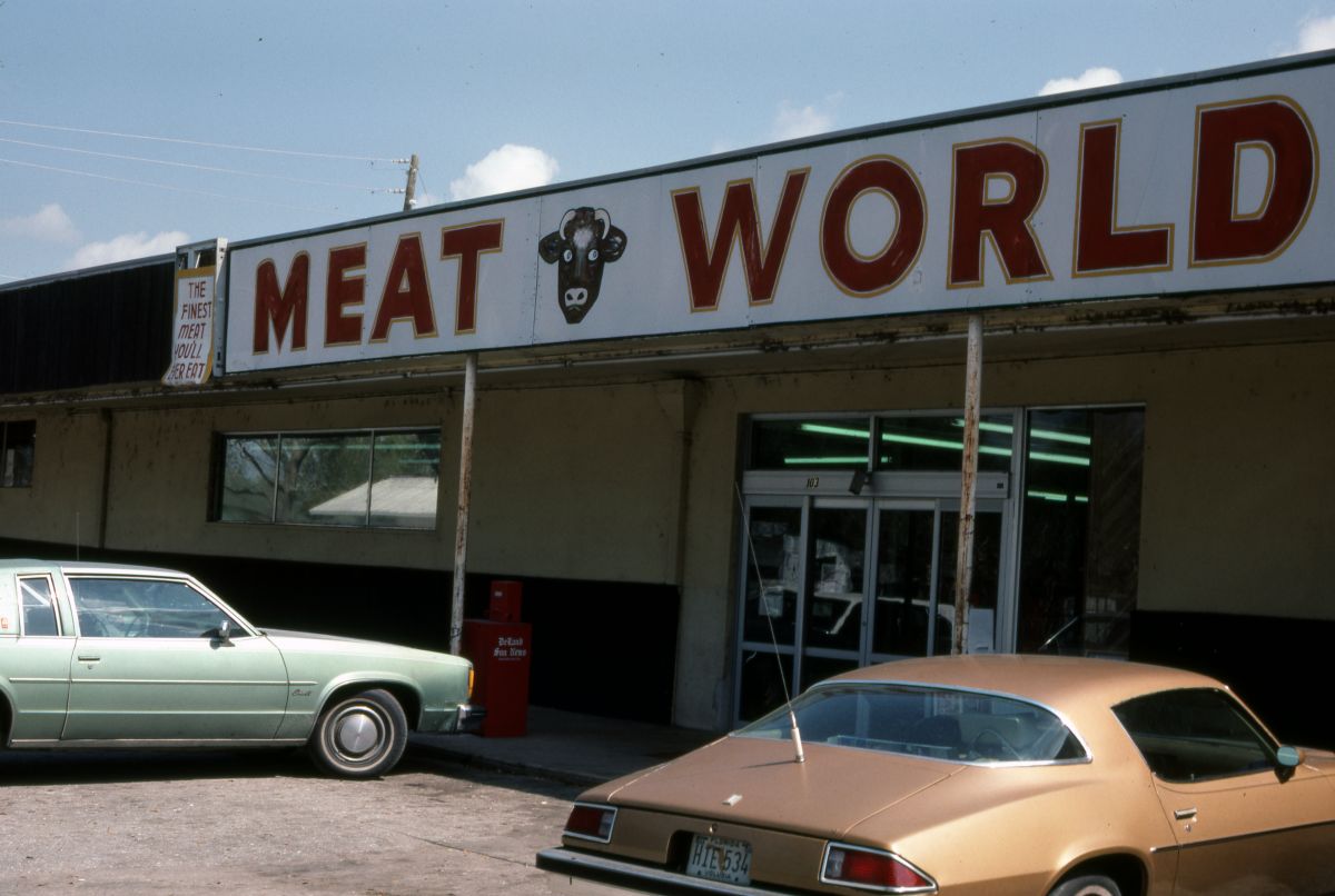 Florida Memory • Meat World market - Pierson, Florida