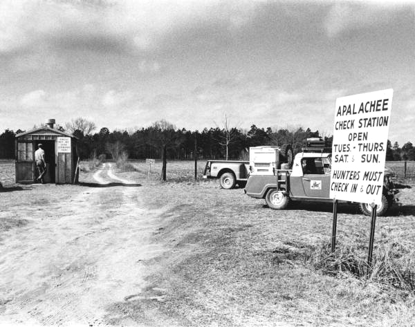 Florida Memory • Check station and cars - Apalachee Wildlife Management ...