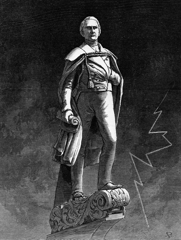 Florida Memory • Figurehead of Andrew Jackson on the frigate Constitution