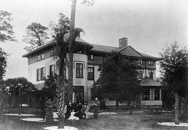 Florida Memory • Stetson Mansion on Camphor Lane - DeLand, Florida