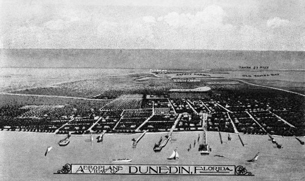 Florida Memory • Aerial view - Dunedin, Florida