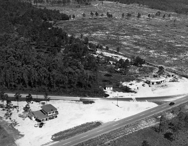 Florida Memory • Aerial view of U.S. Highway 19 and Alternate 19 ...