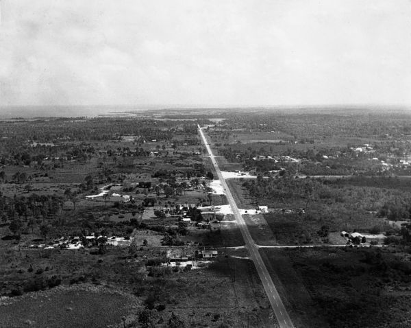 Florida Memory • Aerial view of U.S. Highway 19 - New Port Richey, Florida