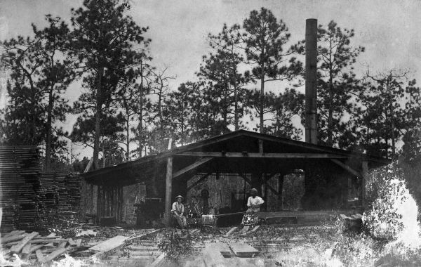 Florida Memory • George and Charles Anderson sawmill at Piedmont