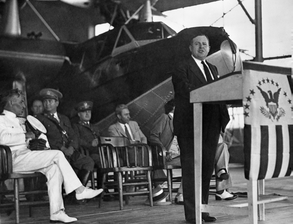 Florida Memory • Governor Sholtz at dedication of Corry Field.