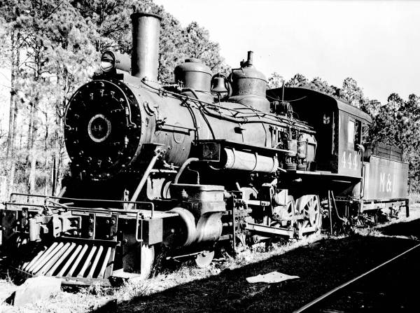 Florida Memory • Marianna & Blountstown Railroad engine number 444 ...
