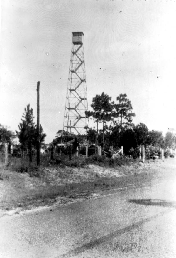 Florida Memory • Fire tower in Wakulla County