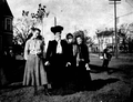 Florida Memory • Harrison women posing on street corner - Columbus ...