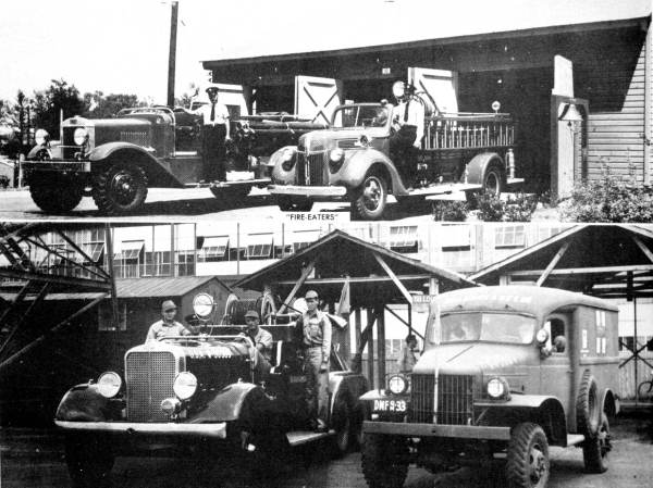 Florida Memory • Fire trucks and ambulances at Dale Mabry Field