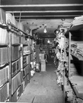 Florida Memory • Storage and periodical shelving in the basement of the ...