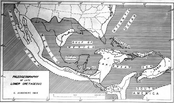 Florida Memory • Paleogeography of Late lower Cretaceous