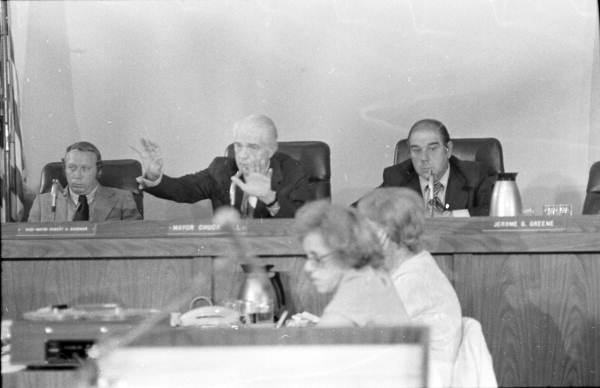 Florida Memory • Mayor Chuck Hall speaking during a city council ...