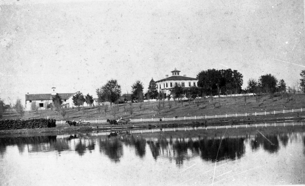 Florida Memory • View of John L. Inglis home across lake - Madison, Florida