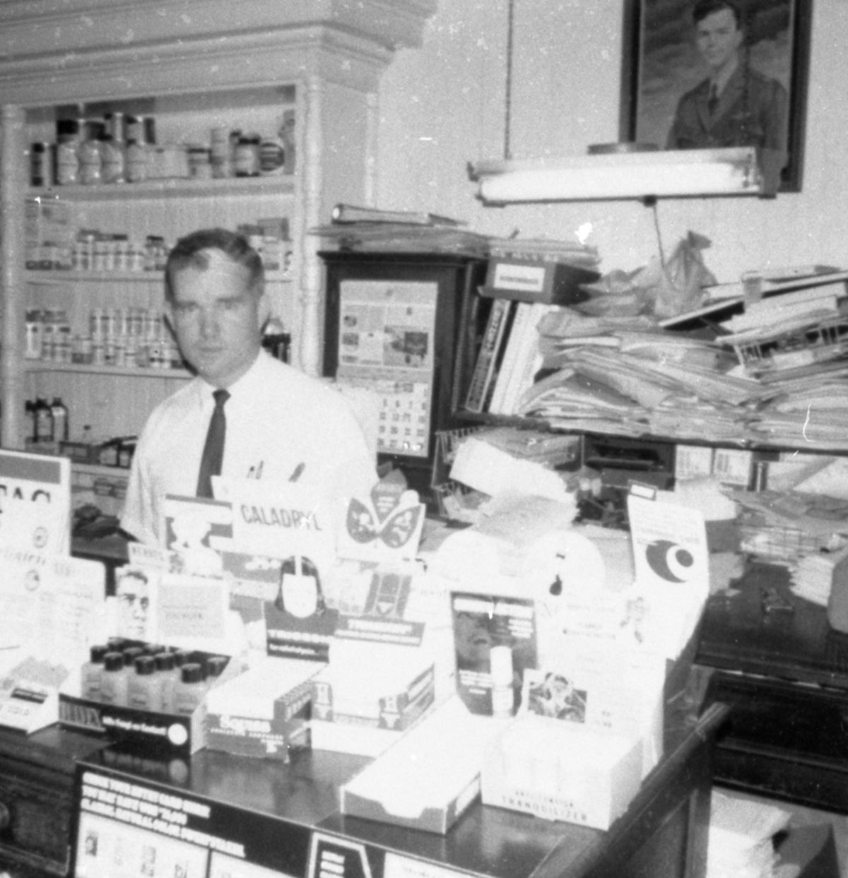 Florida Memory • Pharmacist Murray Comer inside his store - Madison ...