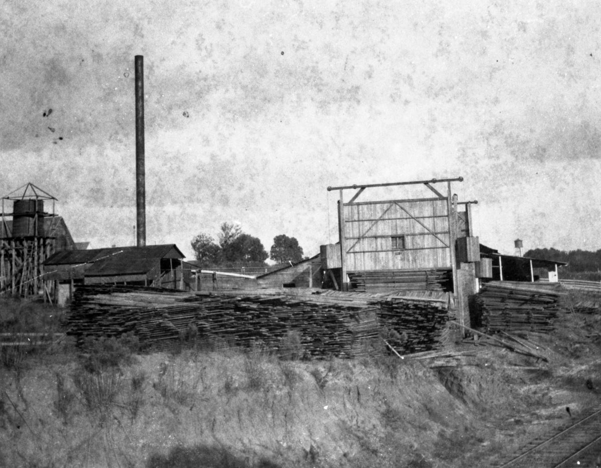Florida Memory • Sawmill and lumber-yard - Ellaville, Florida