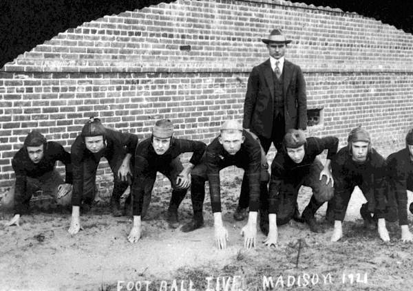 Florida Memory • First football team of the town - Madison, Florida