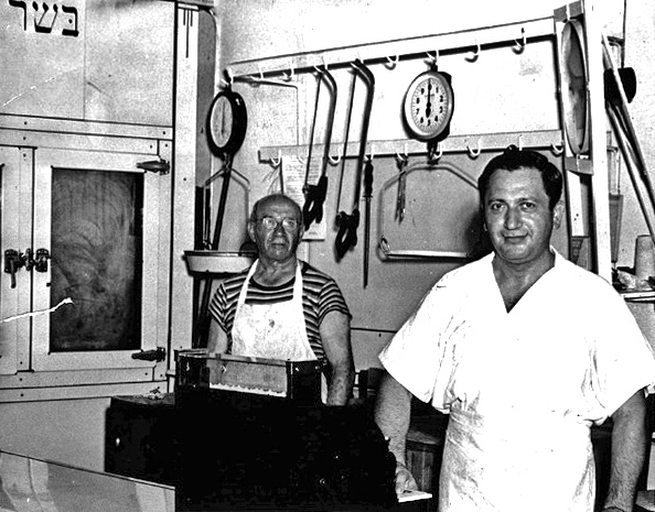 Florida Memory • Sol Kahlenberg in his kosher meat market