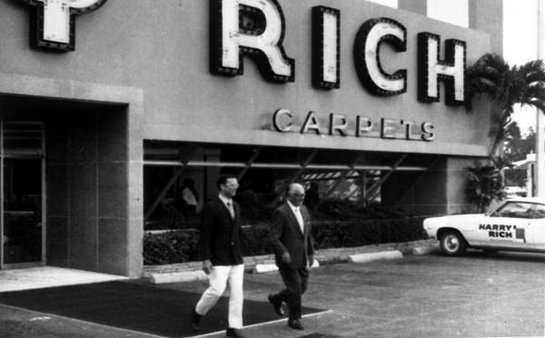 Florida Memory • David and Harry Rich leaving their store at 8300 ...