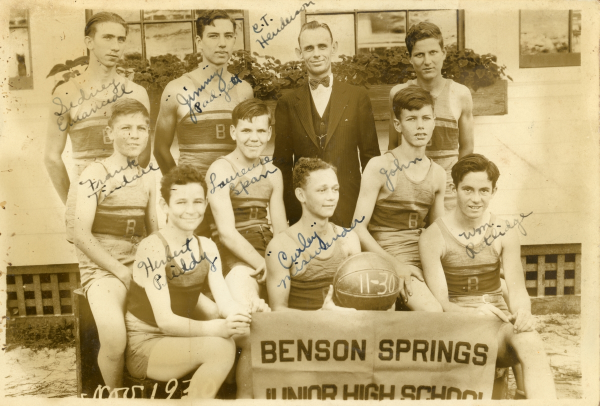 Florida Memory • Group portrait of Benson Springs Junior High School ...