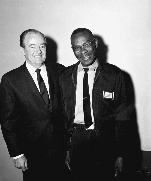 Florida Memory • Vice-President Hubert Humphrey standing with an ...