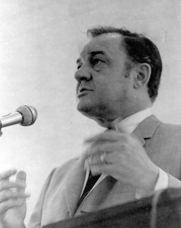 Florida Memory • Florida Governor Kirk gesturing while speaking at ...