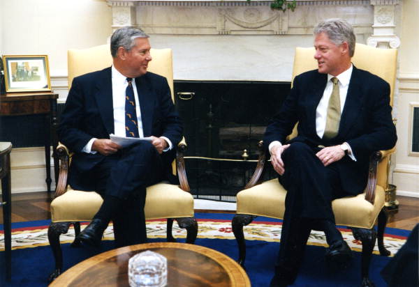 Florida Memory • U.S. Senator Bob Graham of Florida with President Bill ...