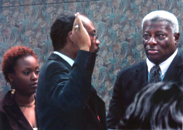 Florida Memory • Matthew M. Carter II taking the oath of office as ...