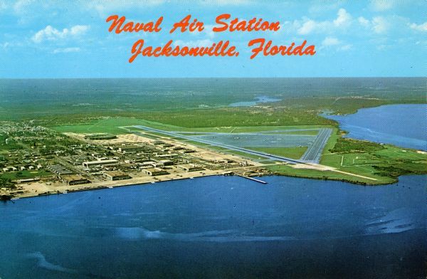 Florida Memory • Aerial view of the Naval Air Station in Jacksonville.