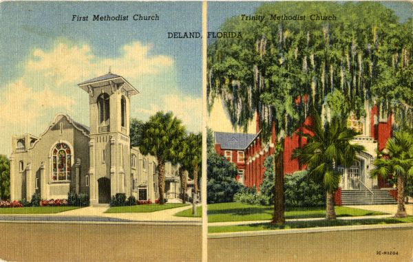 Florida Memory • Methodist churches in Deland.