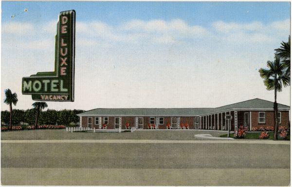 Florida Memory • De Luxe Motel in Perry.