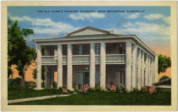 Florida Memory • The old Gamble Mansion, Ellenton, near Bradenton, Florida.