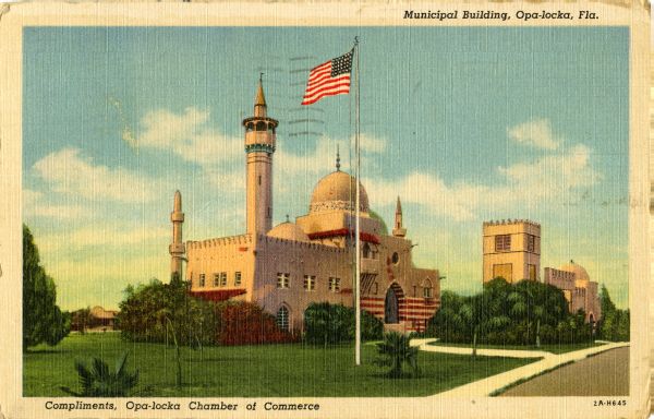 Florida Memory • Municipal Building, Opa-locka, Fla.