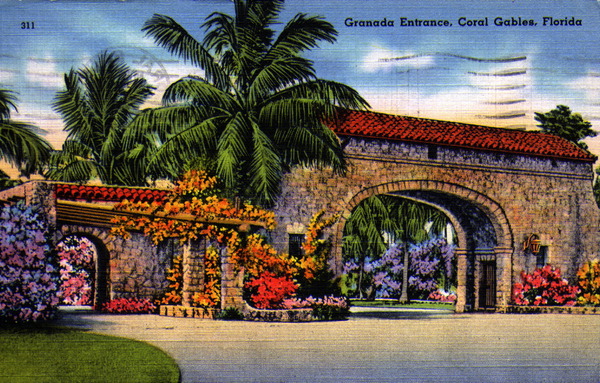 Florida Memory • Granada entrance - Coral Gables, Florida