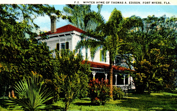 Florida Memory • Winter home of Thomas A. Edison - Fort Myers, Florida.