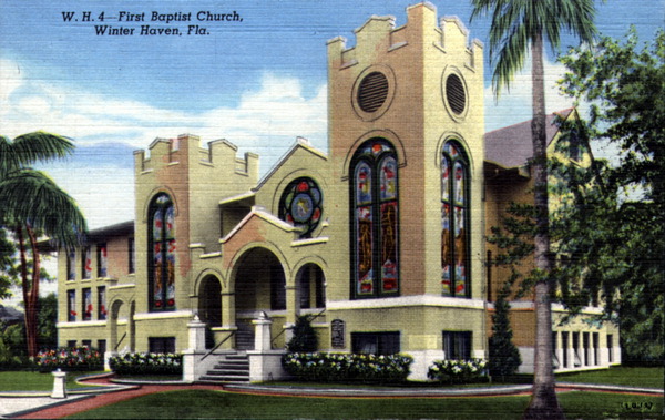 Florida Memory • First Baptist Church - Winter Haven, Florida.